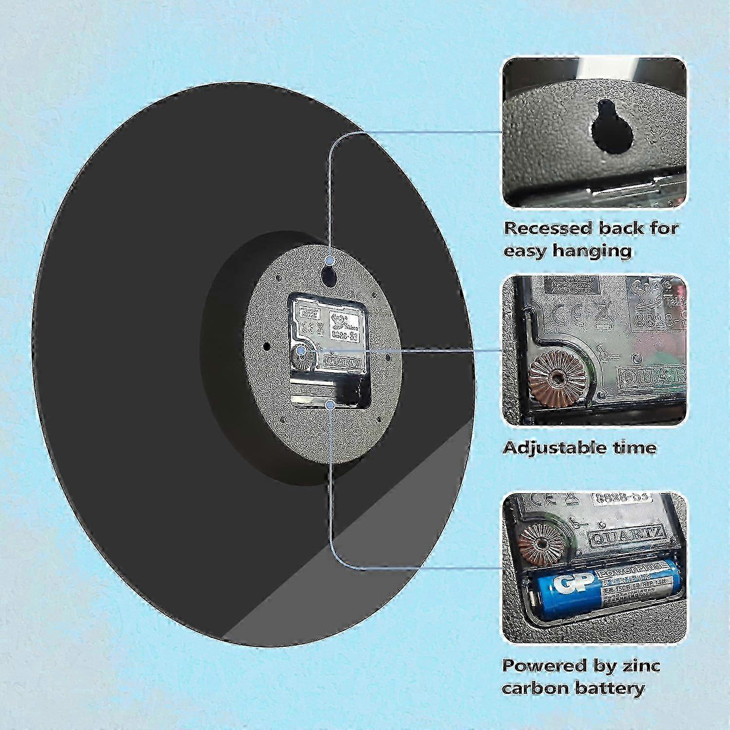 Math Equations Wall Clock, Educational Gift for Teachers, Silent Quartz ...