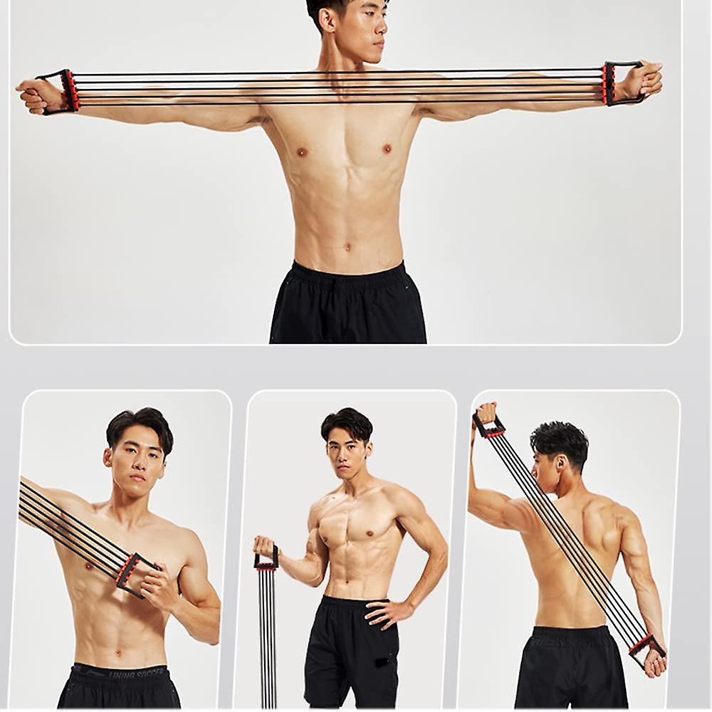 Chest Expander, Exercise Resistance Bands for Chest Arm Legs Shoulder ...