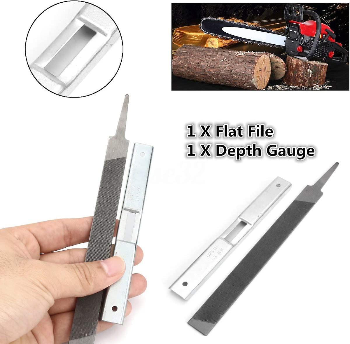 Flat File And Depth Gauge Guide, Chain Depth Gauge Flat File Sharpening ...