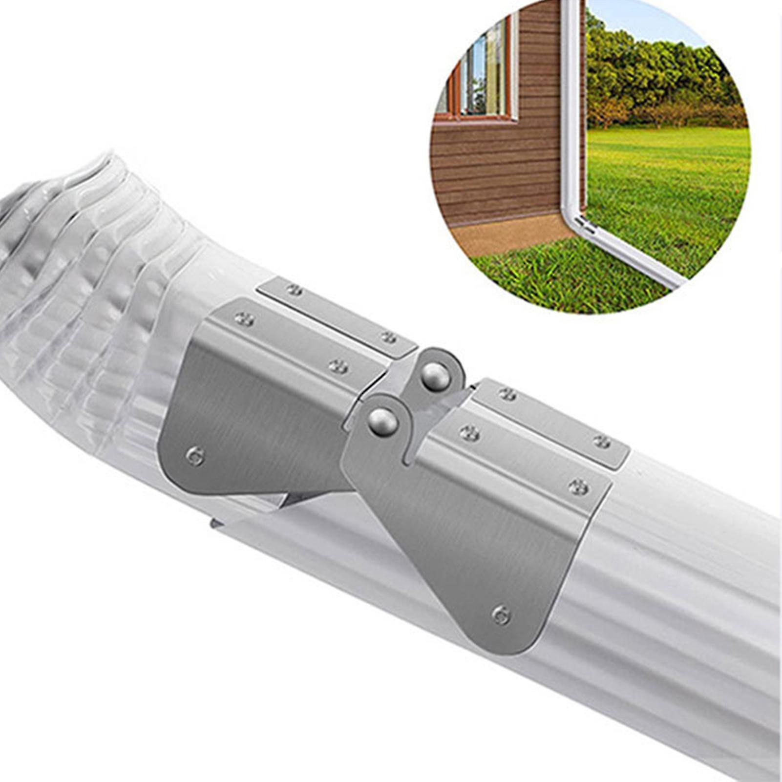 1 Set Gutter Extension Hinge Downspout Extension Flip-up Hinge Easy Diy ...