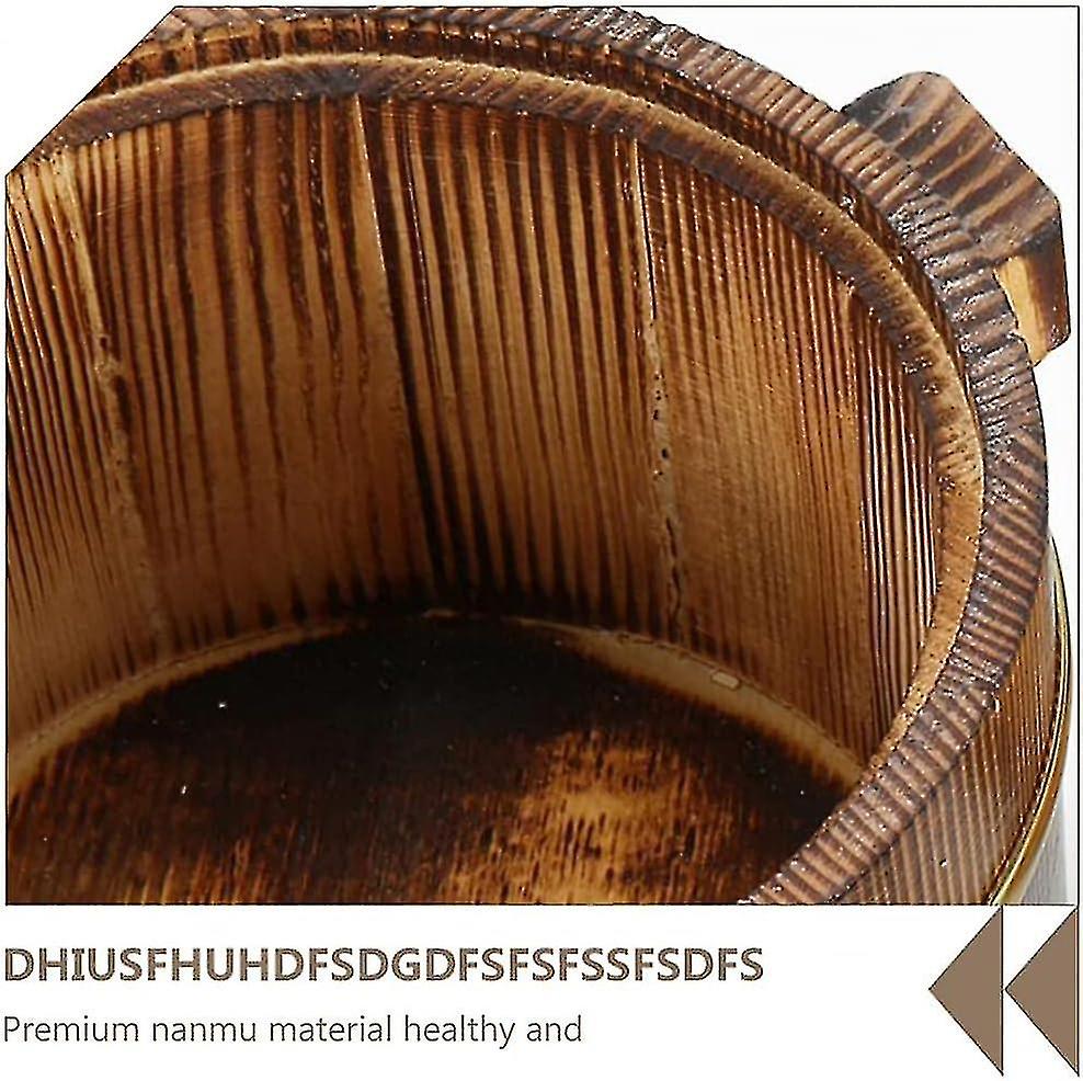 Keep Warm Wooden Rice Bucket Bowl Sushi Oke Rice Barrel With Lid Home ...