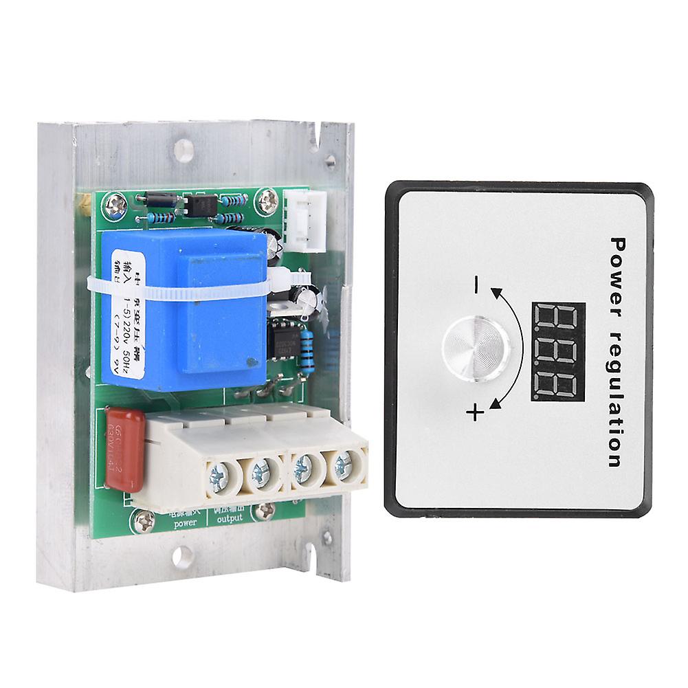 AC 220V 5000W SCR Digital Voltage Regulator Module with Dimmer and 80A ...