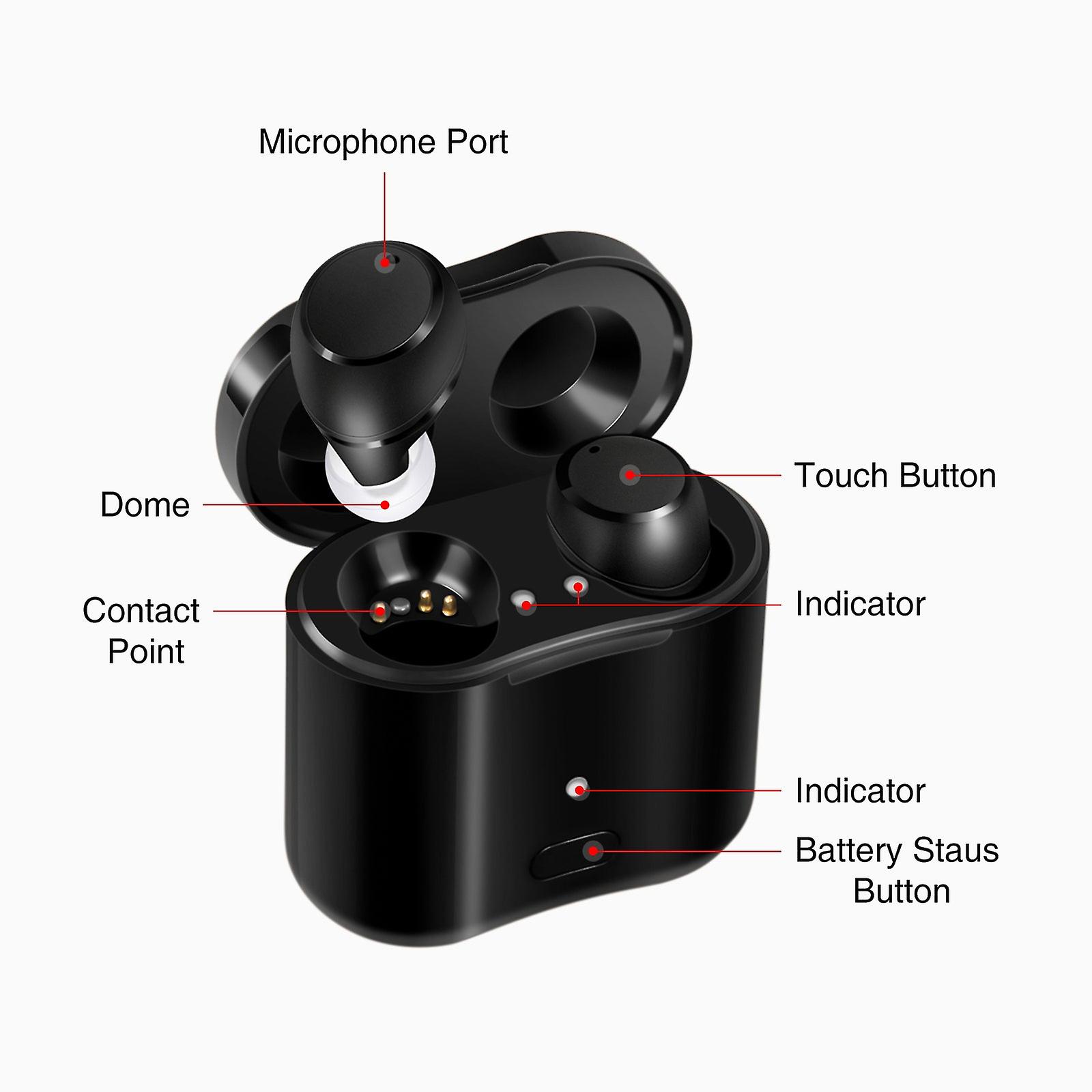 Rechargeable wireless invisible earbuds hearing aid for adults seniors ...