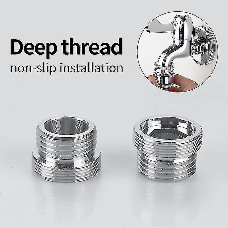 Water Faucet Coupler 1/2 To M16 M18 M20 M22 M24 M28 Thread Connector Conversion Repair Tap ...