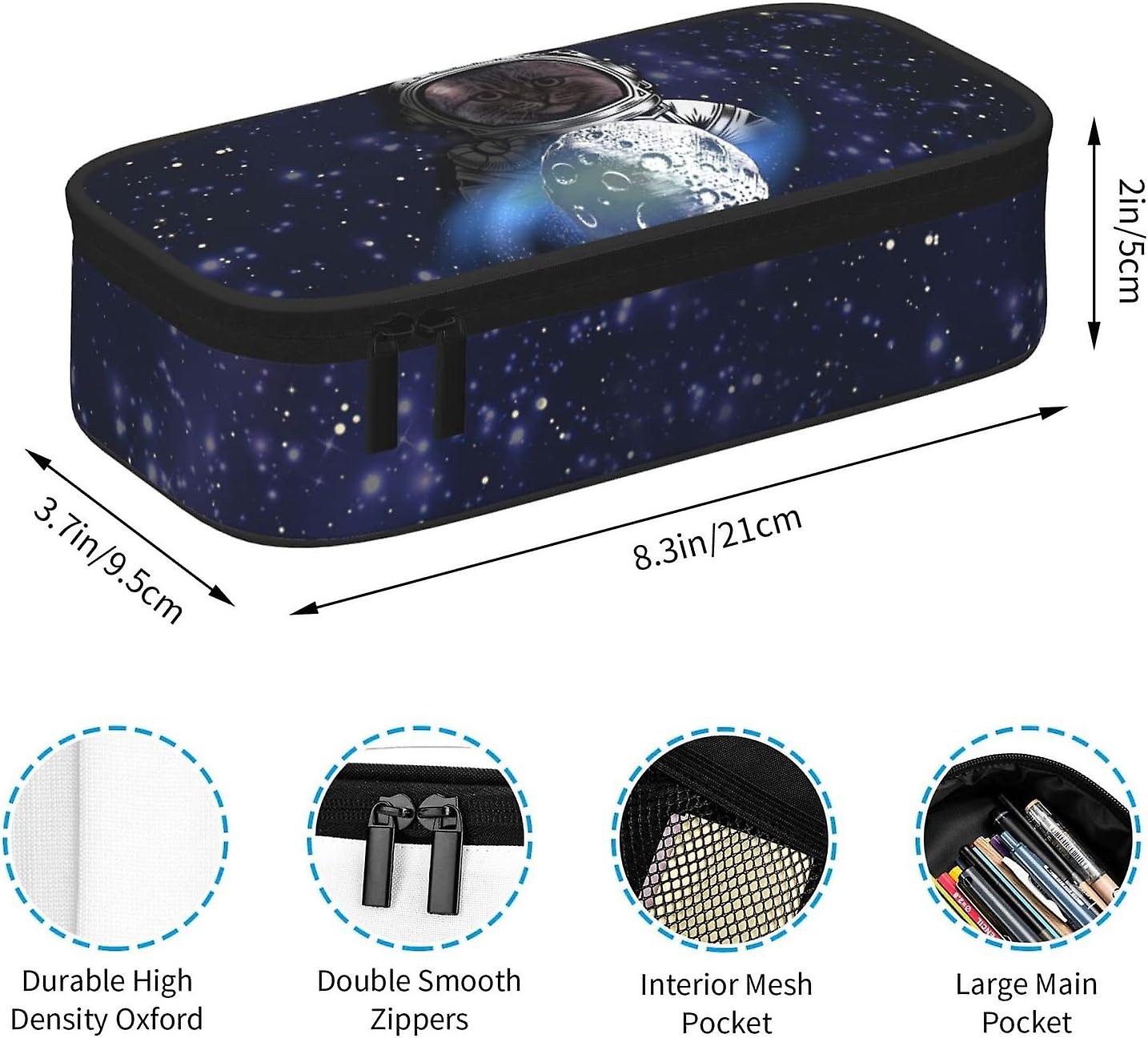 Astronaut Cat Pencil Case High Capacity Nebula Pen Pouch for Teen Girls ...