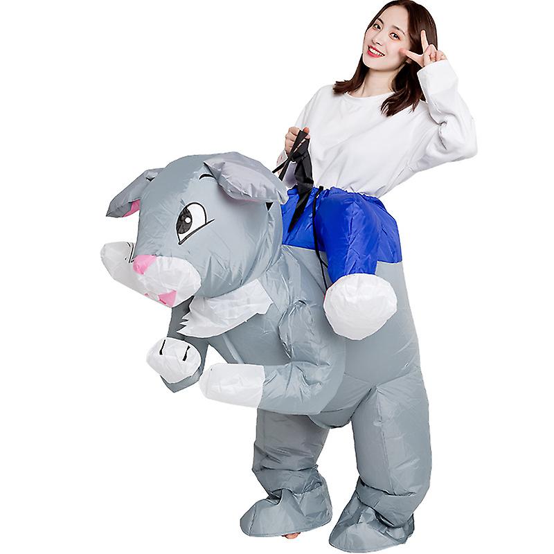 Funny Inflatable Cartoon Costume Weird Walking Animal Ride Props Rabbit ...