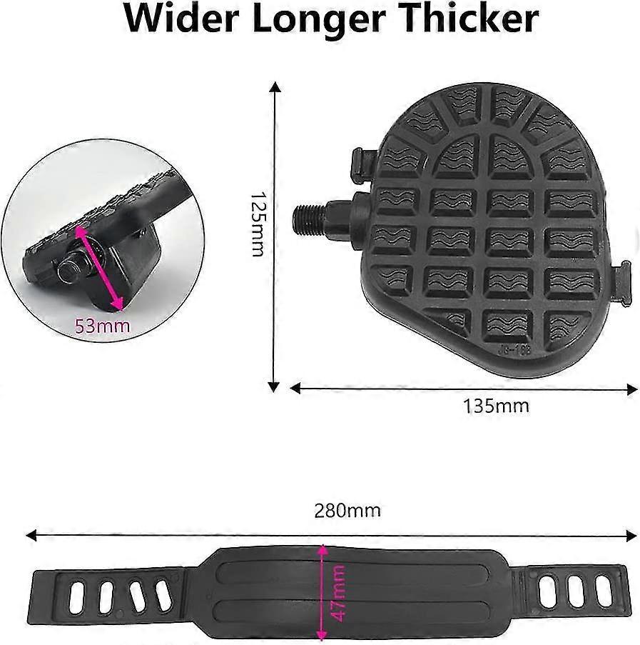 Bike Pedals With Straps Exercise Bicycle Pedals And Straps Fixie Set ...