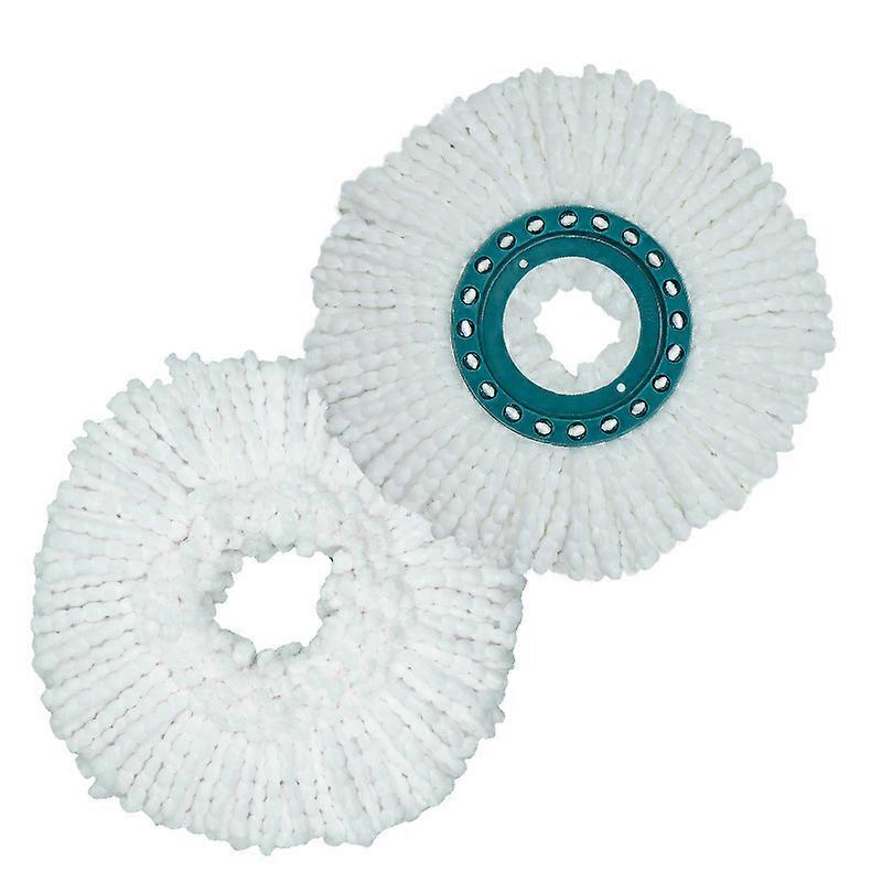set of 2 Clean Twist Disc Mop replacement heads, ideal for tiles and ...