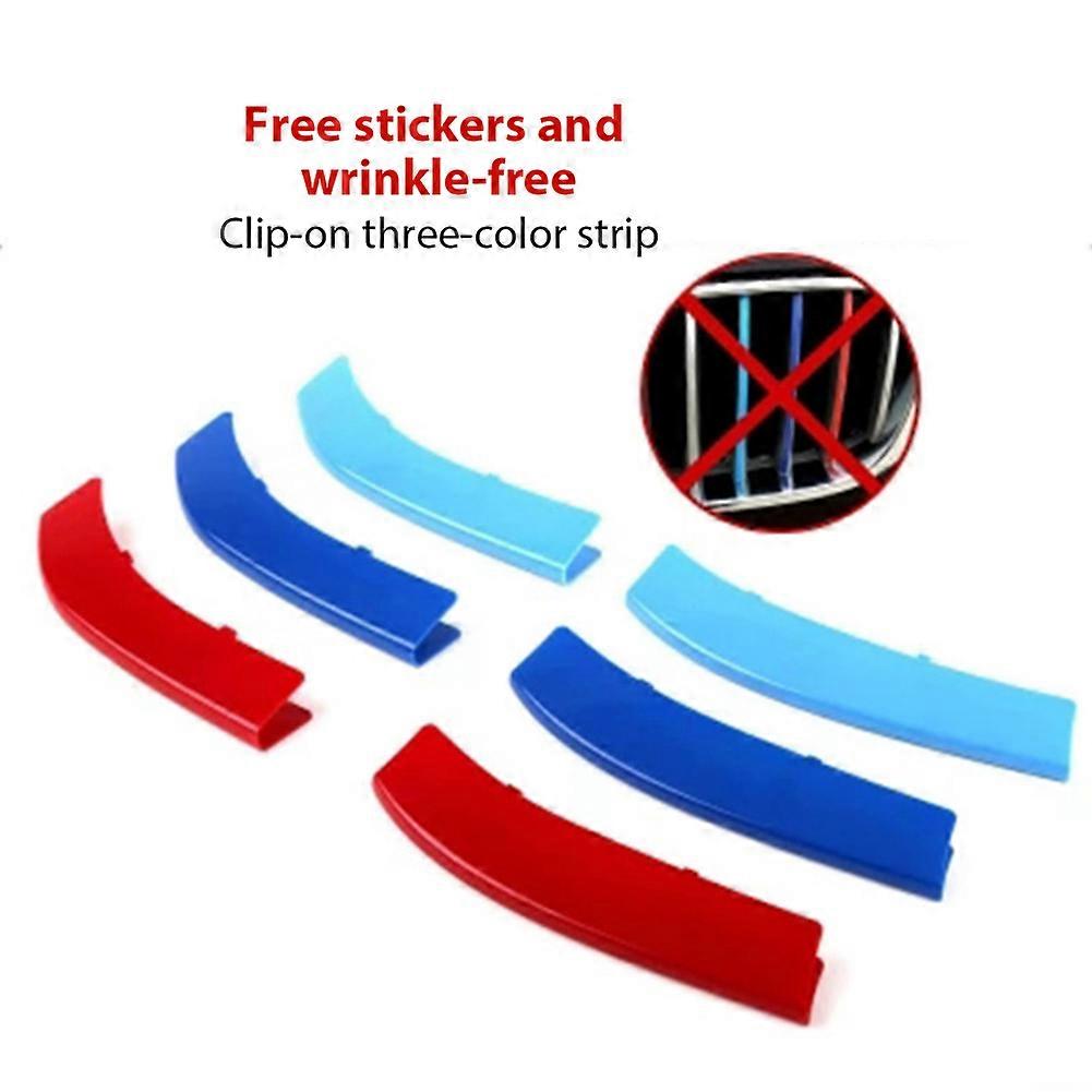 3pcs/set M Color ABS Kidney Grill Bar Grille Covers For BMW 3 5 Series ...
