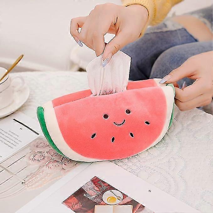 Kawaii Fruit Cute Tissue Box Cover, Watermelon Tissue Dispenser, Tissue ...