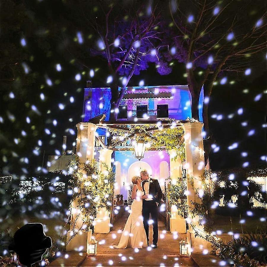 Outdoor Christmas Snowfall Laser Projector Light Moving Snowfall ...