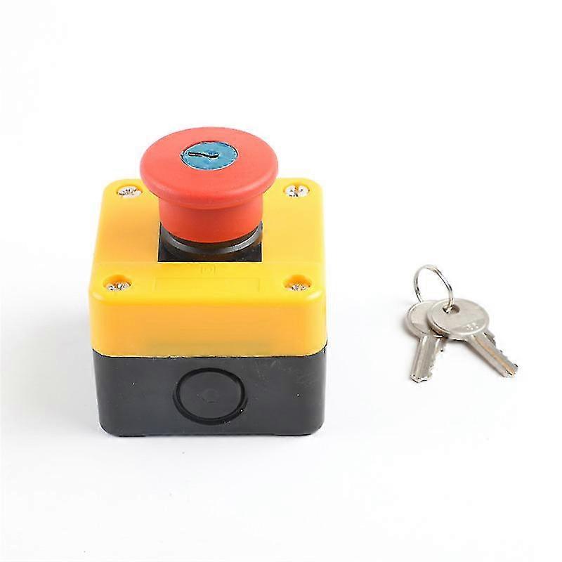 Red Sign Emergency Stop Switch Push Button Weatherproof Push Button ...