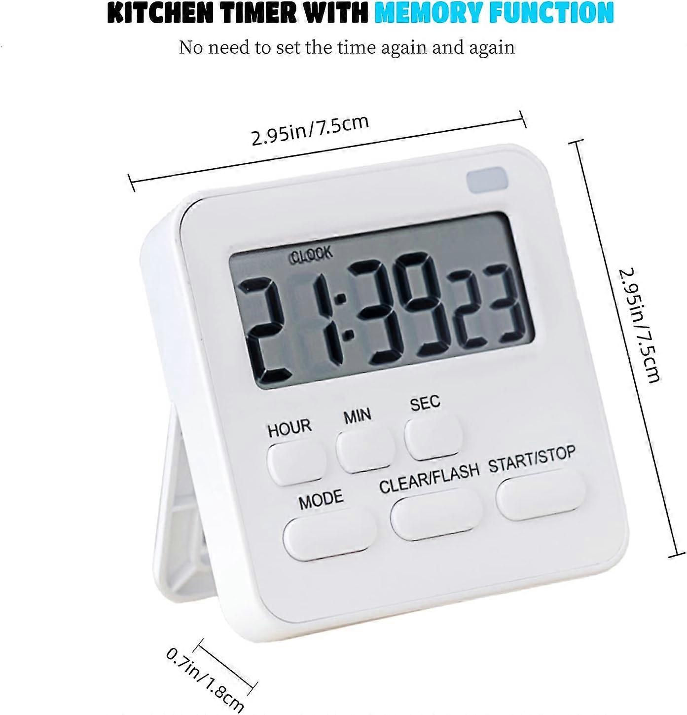 1pcs Timer, Kitchen Timer Digital Timer with Stopwatch and Countdown ...