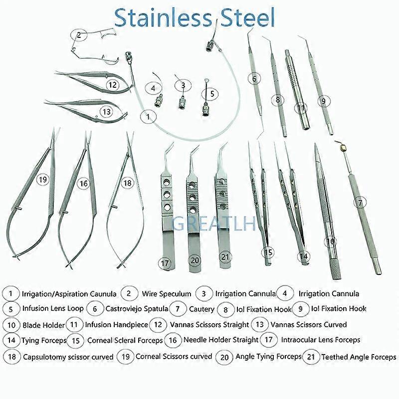 Titanium alloy stainless steel eye ophthalmic set irrigation instrument ...