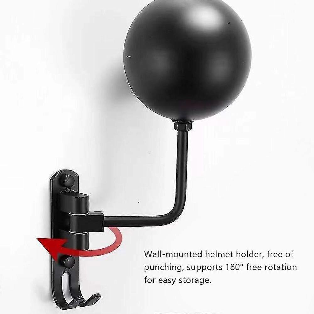Motorcycle Helmet Holder Metal Hat Storage Rack Wall-Mount Helmet ...