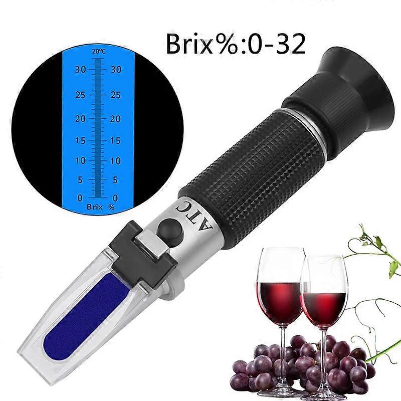 Alcohol Refractometer Sugar Grape Wine Concentration Meter 0~25% ...