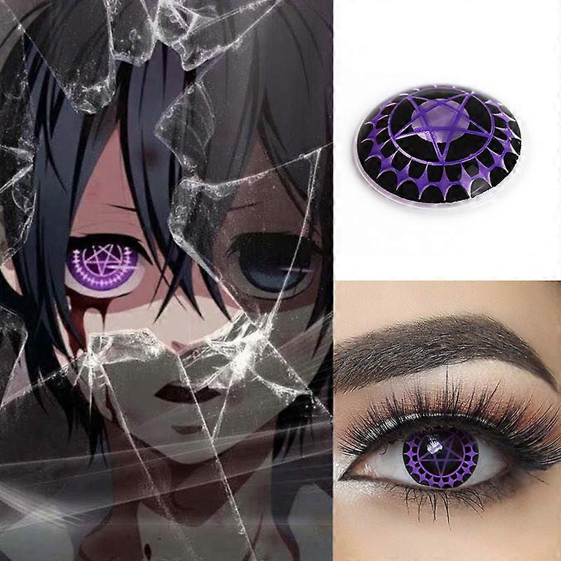 Anime Color Contact Lenses Cosplay Colored Lenses Black Butler Eye ...