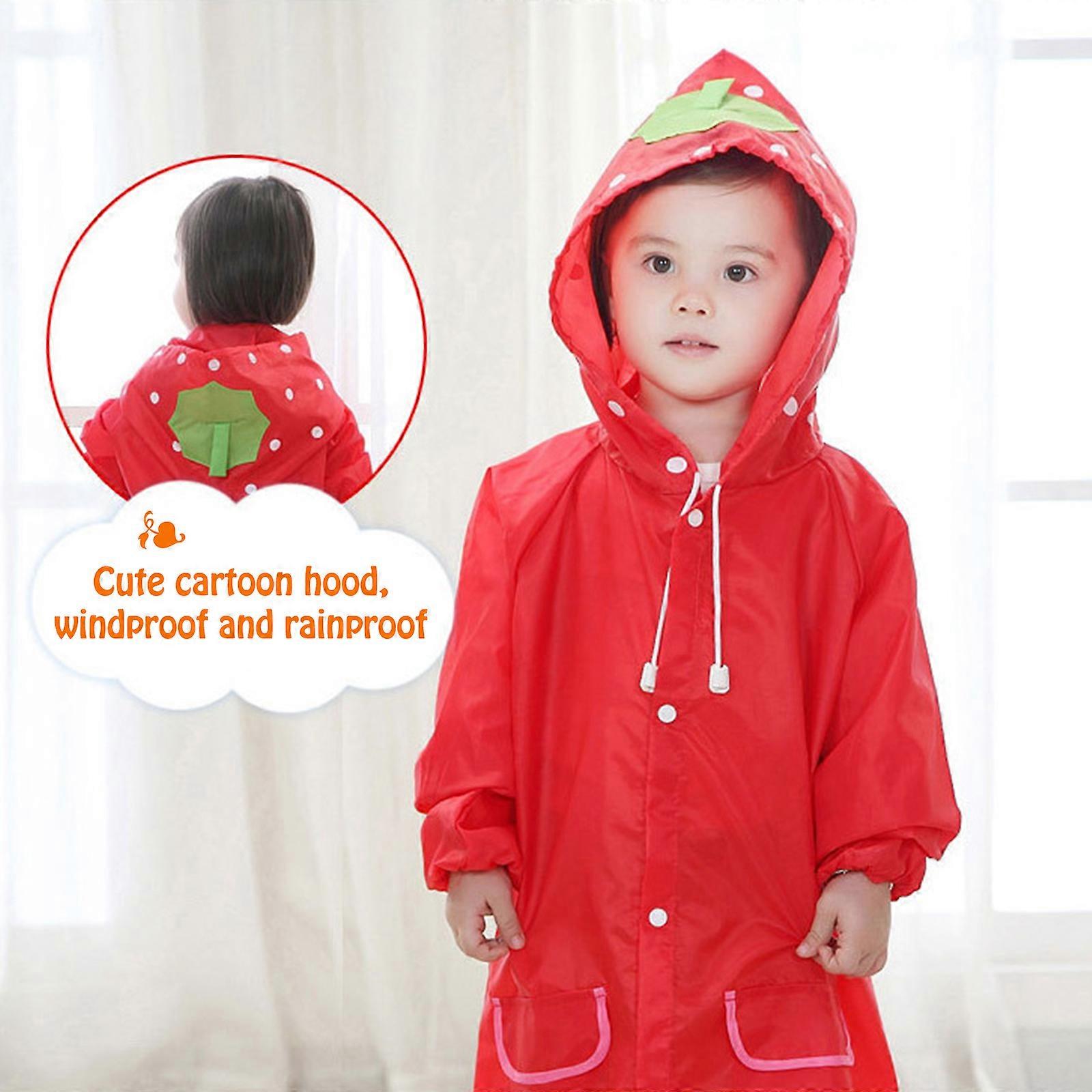 New Kids Raincoats for Girls Boys Rain Poncho Toddler Rain Jacket 3D Cartoon Rain Suit Children ...
