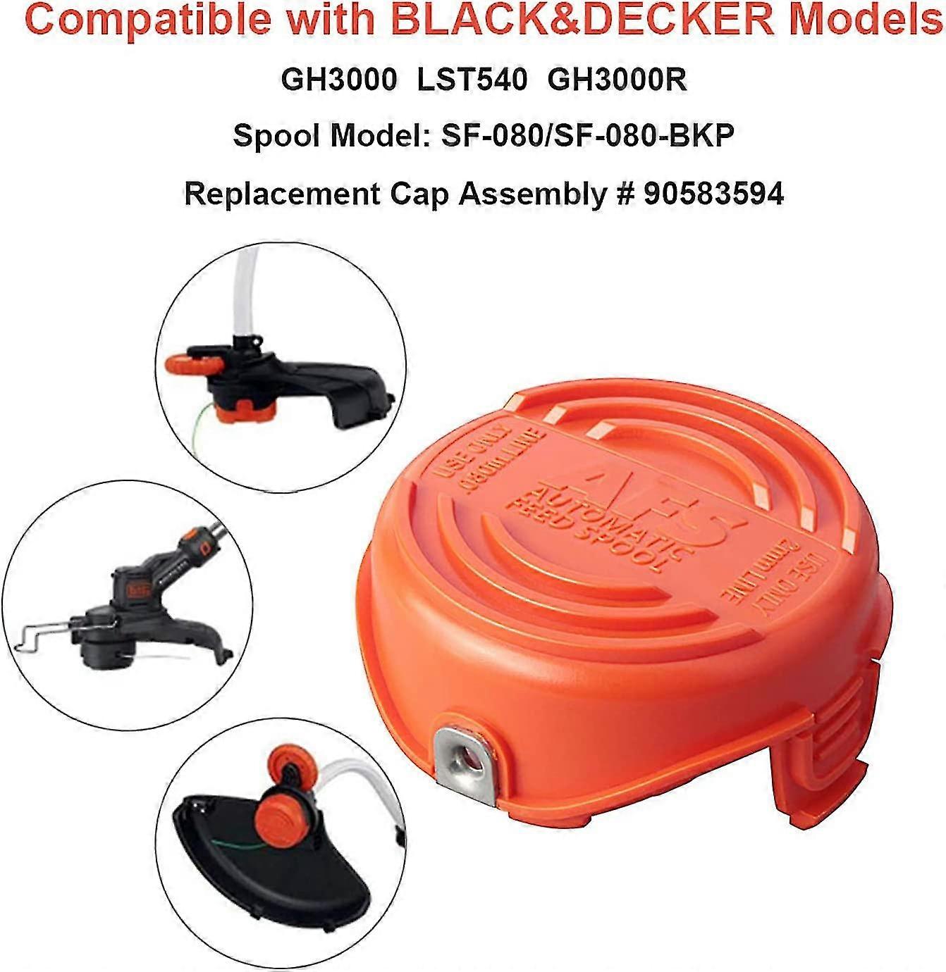 String Trimmer Spool Line Compatible With Black And Decker Sf-080-bkp 20ft 0080 Gh3000 Lst540 ...