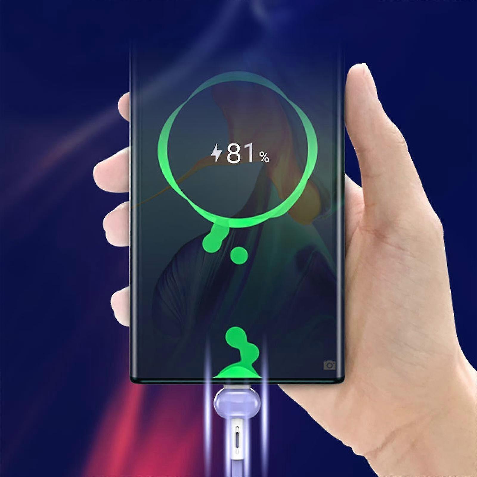 Fast Multi Charger Cable Durable Portable 15cm Silicone Flexible Mobile ...