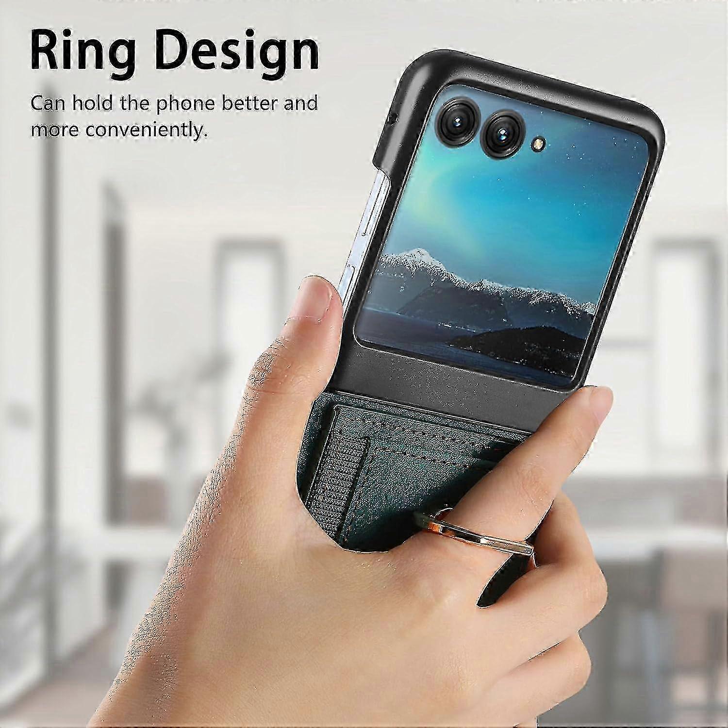 Leather Texture Retro Phone Case for Motorola Razr 50 Ultra/ Razr 50 ...