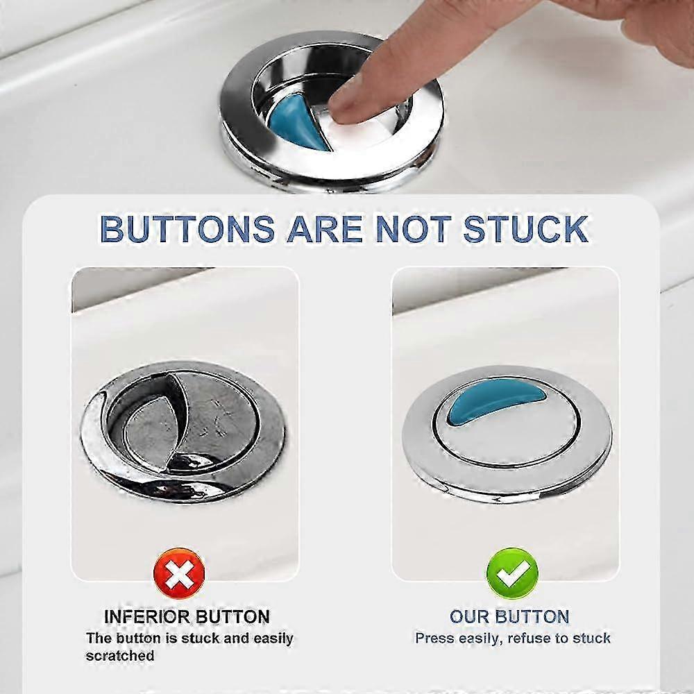Toilet Flush Buttons Replacement Dual Flush Push Button Round Head ...