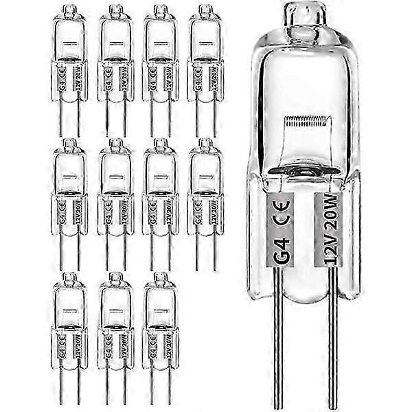 G4 halogen lamps 10W 12V - Warm white - 20 Pack | Fruugo UK