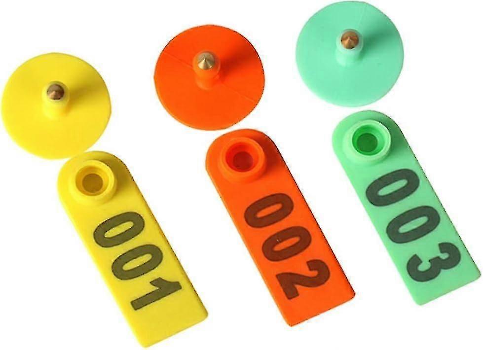 2024 Farm 100 Pcs Sheep Ear Tags With Number 001-100 Livestock Ear Tag ...