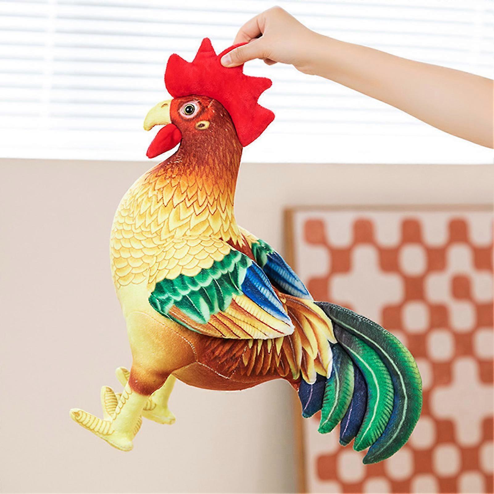 Rooster Plush Toy Soft Cotton Fully Filled Lovely Simulation Poultry ...