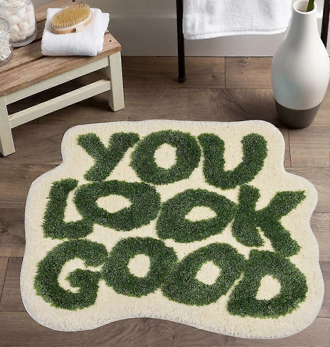 You Look Good Bath Mat For Bathroom Rug Soft And Absorbent Microfiber ...