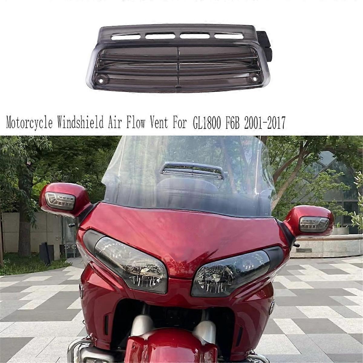 Motorcycle Windshield Air Flow Vent Adjustable Windscreen Window Grille ...