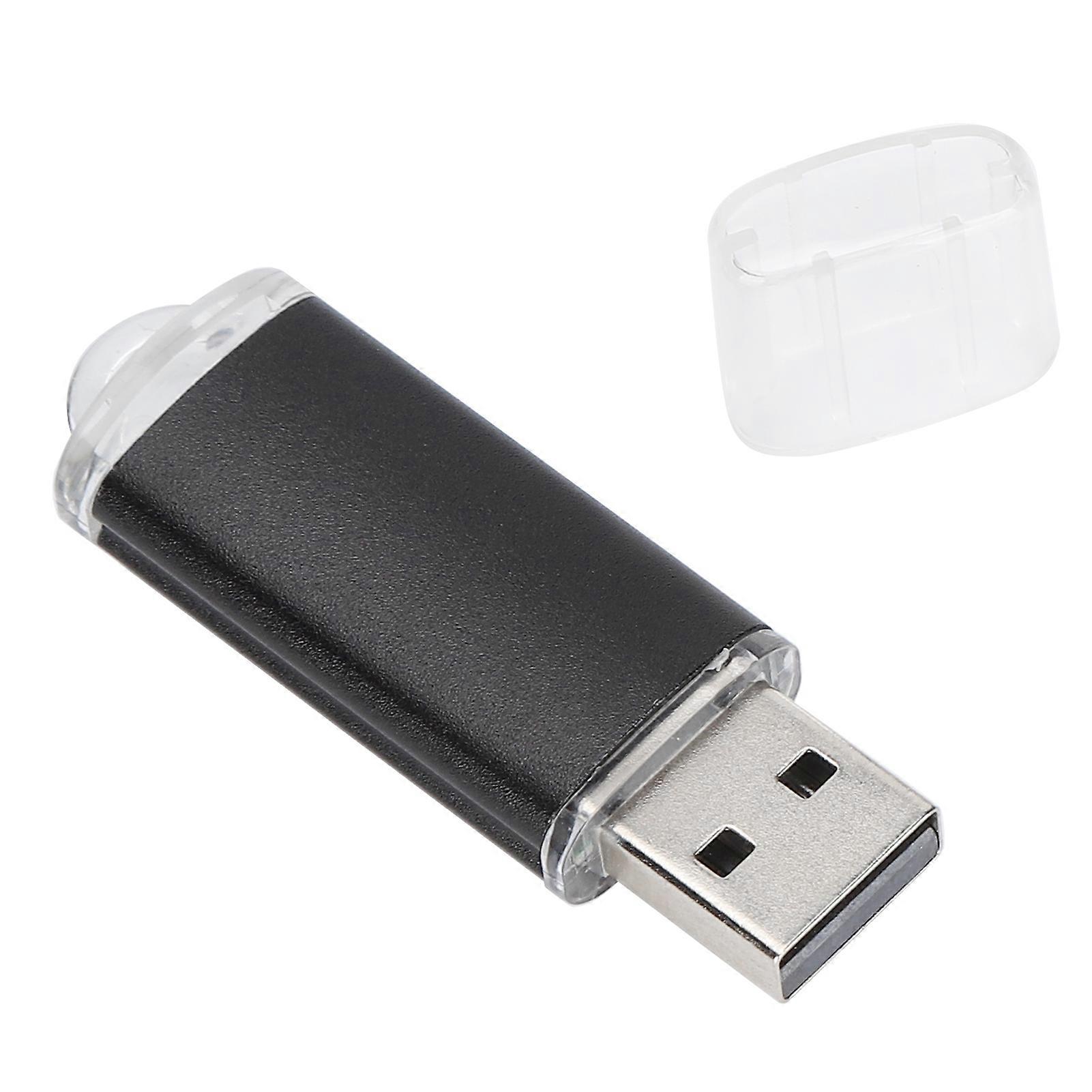 USB Flash Drive Transparent Cover Black Portable Storage Memory Stick ...