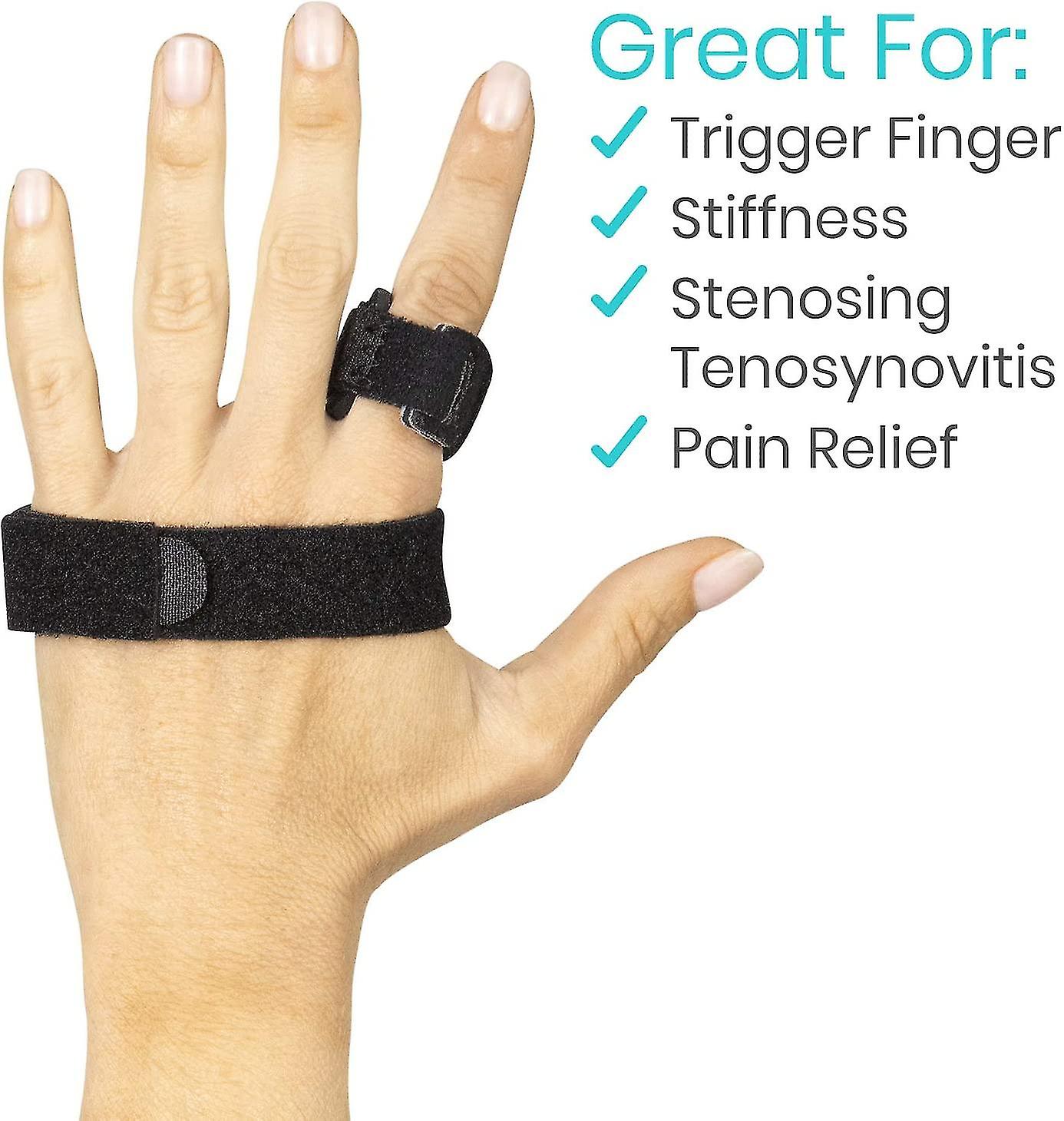 Trigger Finger Splint Brace - Middle, Pinky, Pointer, Ring and Thumb ...