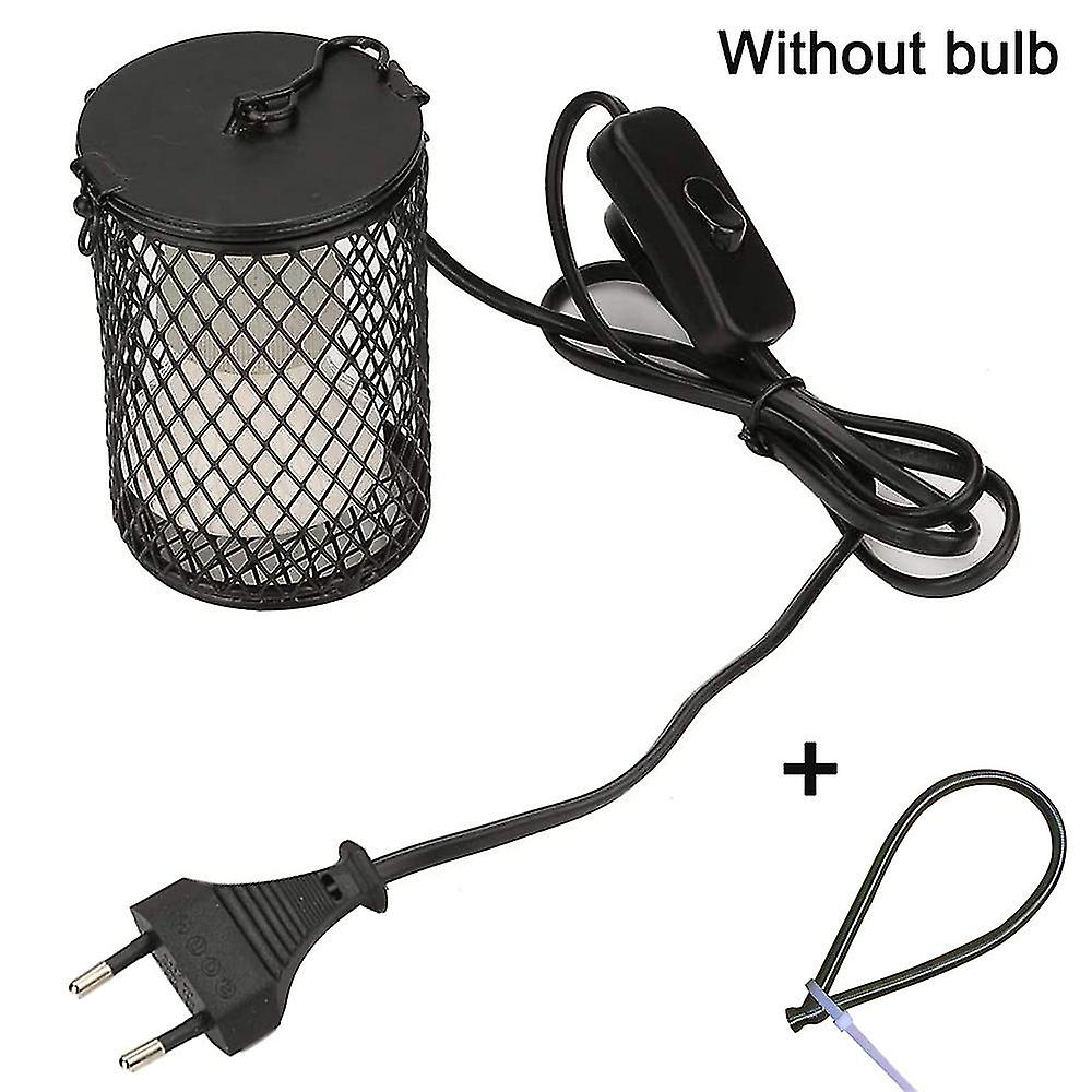 Reptile Heat Lamp With Guard,pet Heating Lamp Shade Basking Heater Lamp ...