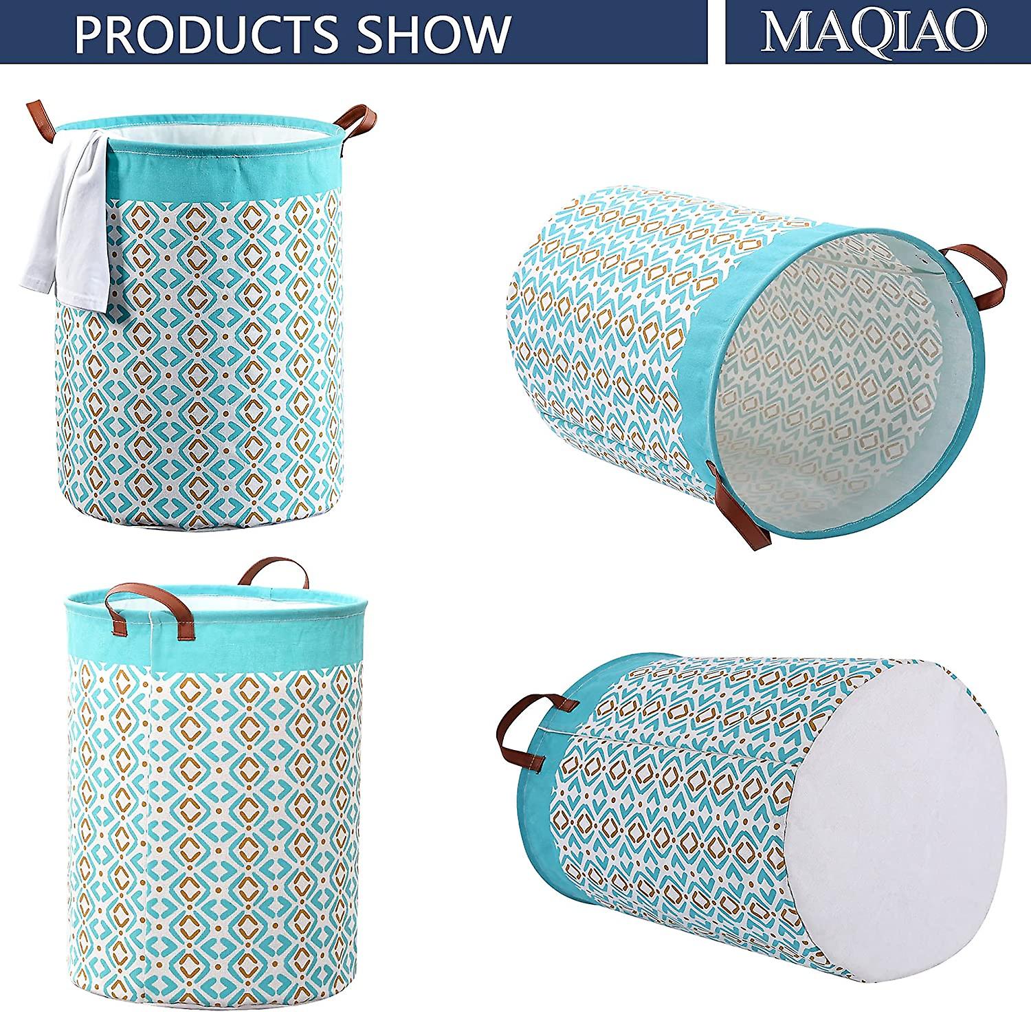 Laundry Hamper Set Of 2 Large Laundry Baskets, Waterproof Freestanding ...