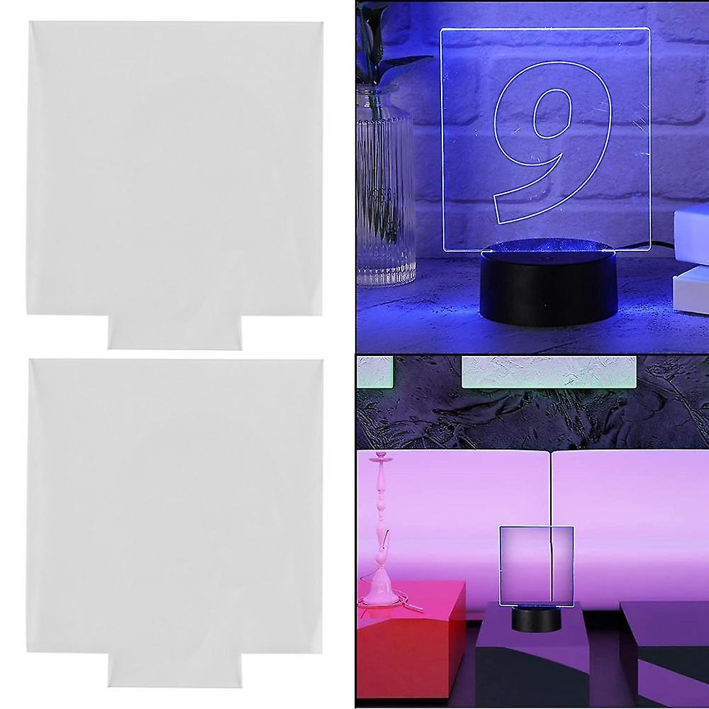Acrylic Sheet Clear Cast For Led Light Base Table Signs Diy Display ...