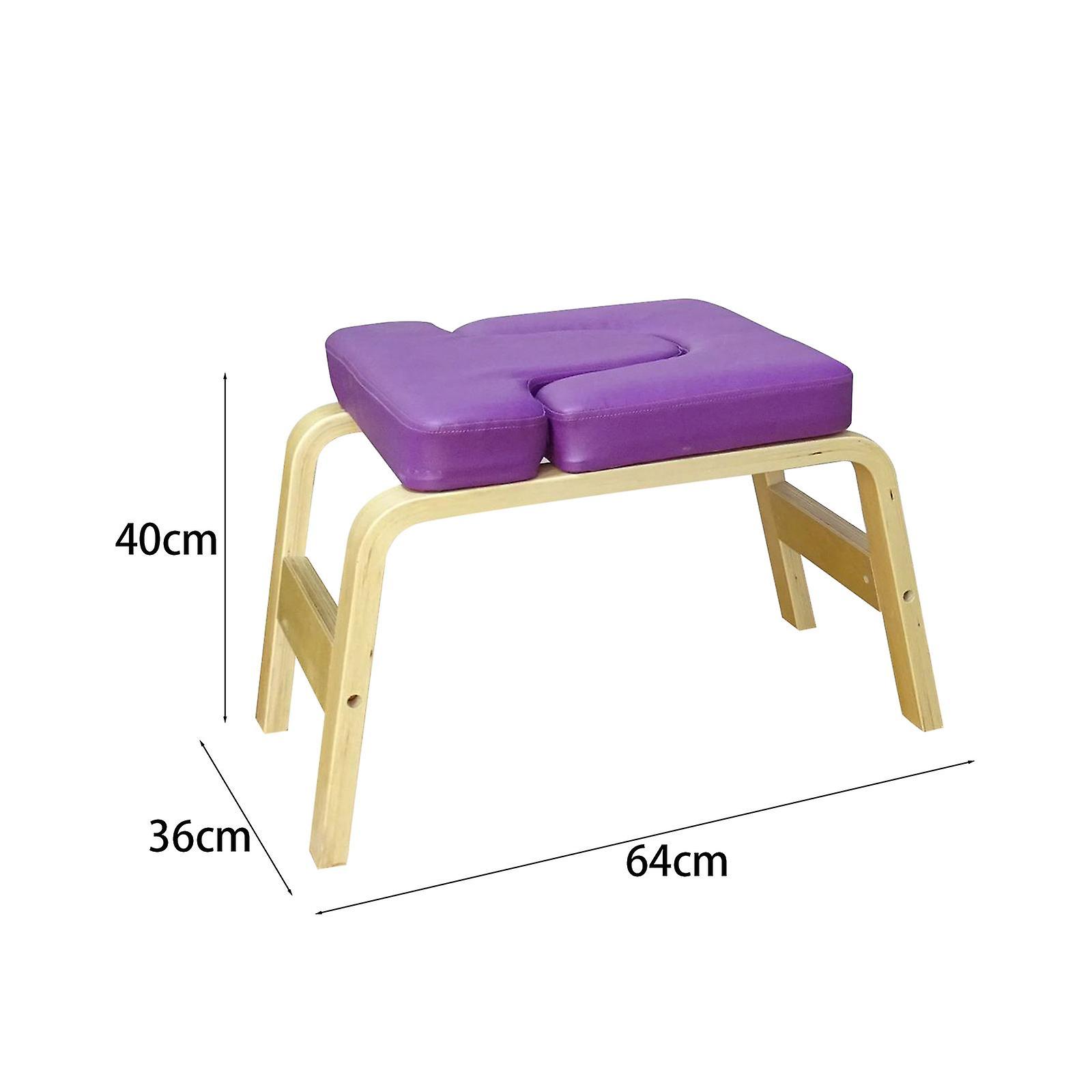 Yoga Headstand Bench with Wood Frame 200kg Load Bearing Yoga Inversion ...
