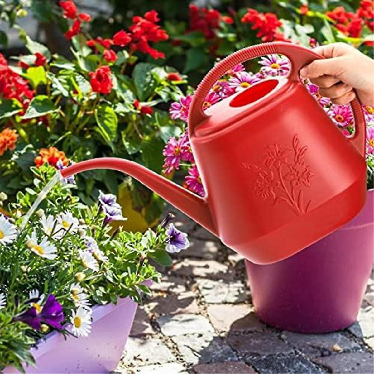 Plastic Watering Can With Comfortable Handle, Garden Watering Cans Long ...