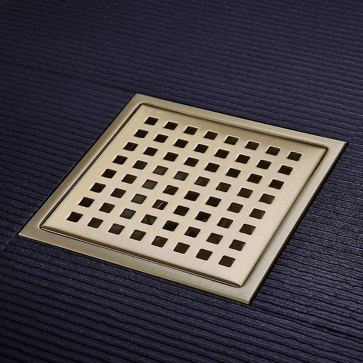 6 Inch Square Shower Drain with Adjustable Shower Drain Base Flange ...