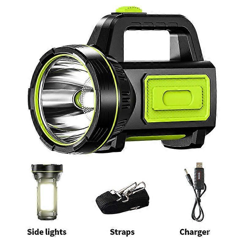 Promotion Powerful mAh USB Rechargeable LED Flashlight with Side Light ...