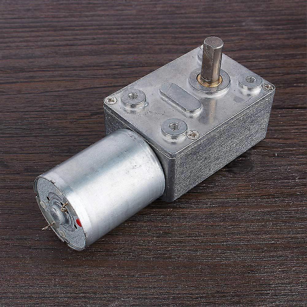 Dc 12v Electric Motor Reversible Reduction Turbine High Torque Worm ...
