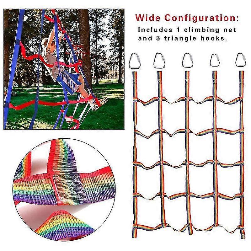 Indoor/Outdoor Climbing Net (72 Inches x 57 Inches) Playground Freight ...