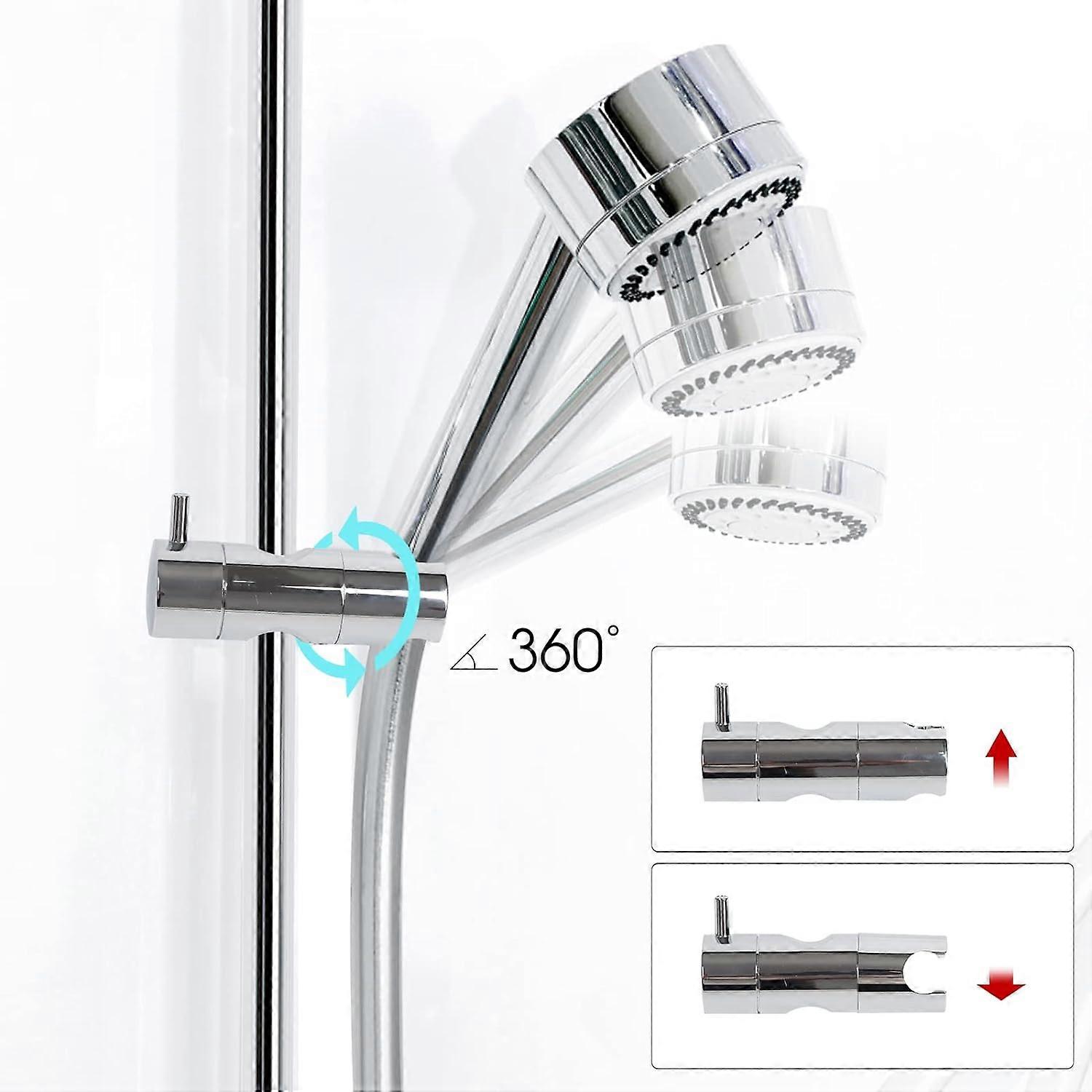 Shower Head Holder Clamp Bracket Adjustable Replacement, On Wall Mount ...