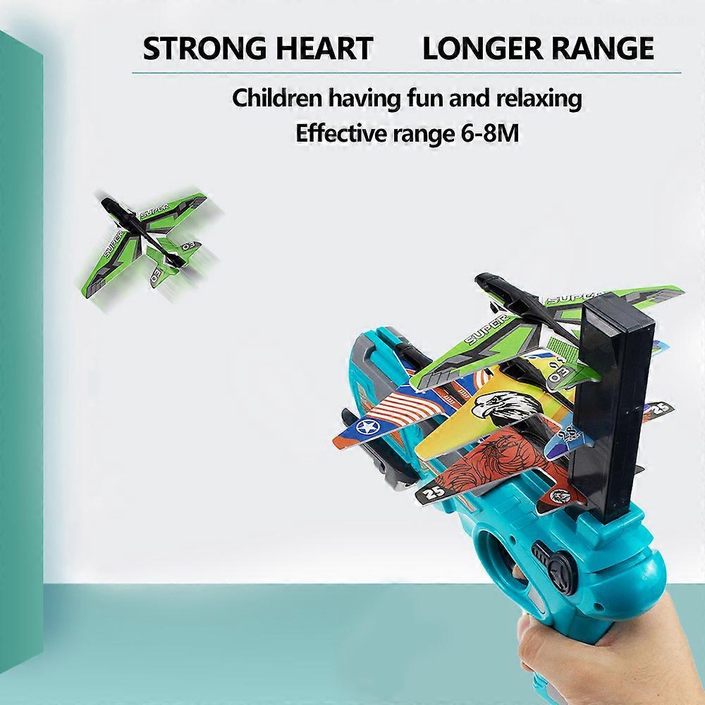 Catapult Plane Airplane Launcher Gun Toy Set Outdoor Aircraft for ...