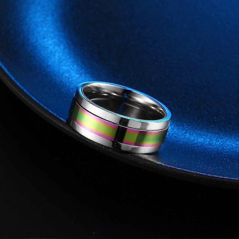 3pcs Stainless Steel Fidget Spinner Ring For Women Men Wedding Band ...