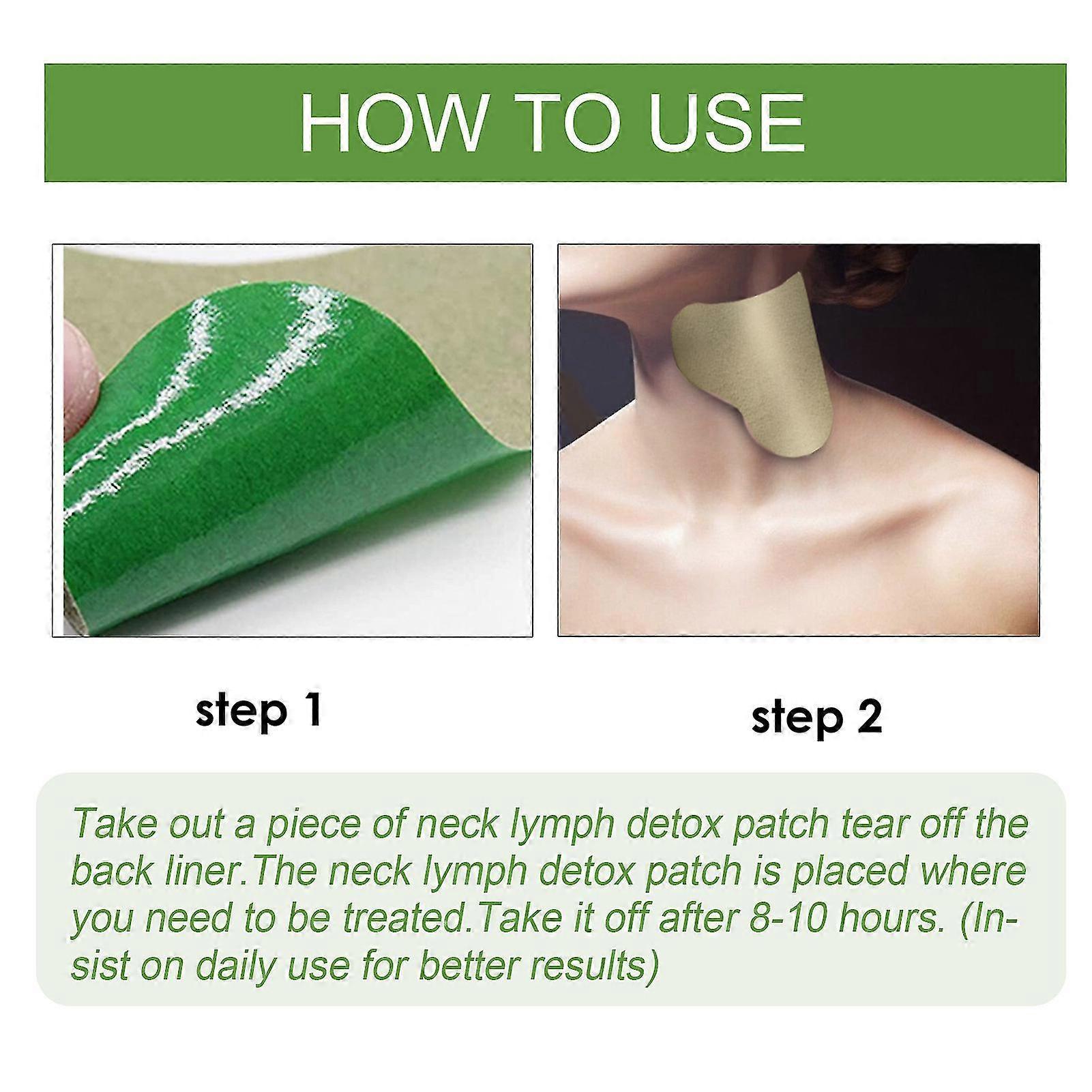 Eelhoe 12pcs Lymphatic Detox Patches Neck/armpit Anti-swelling Patch ...