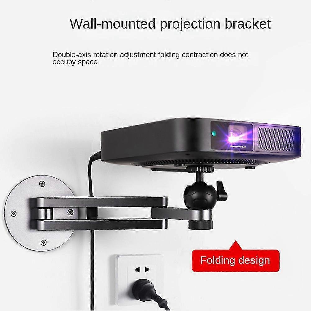 Projector Wall Mount Bracket Multi-Angle Adjustable Foldable Wall ...