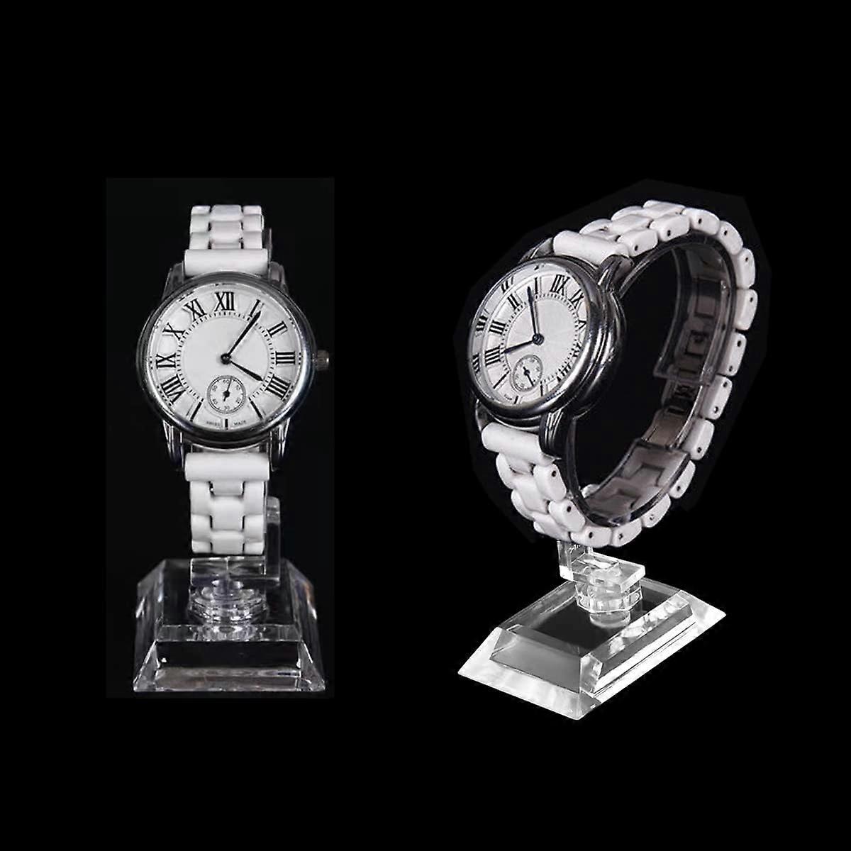 10 Pieces Watch Display Stands, Transparent Plastic C-Type Watch ...