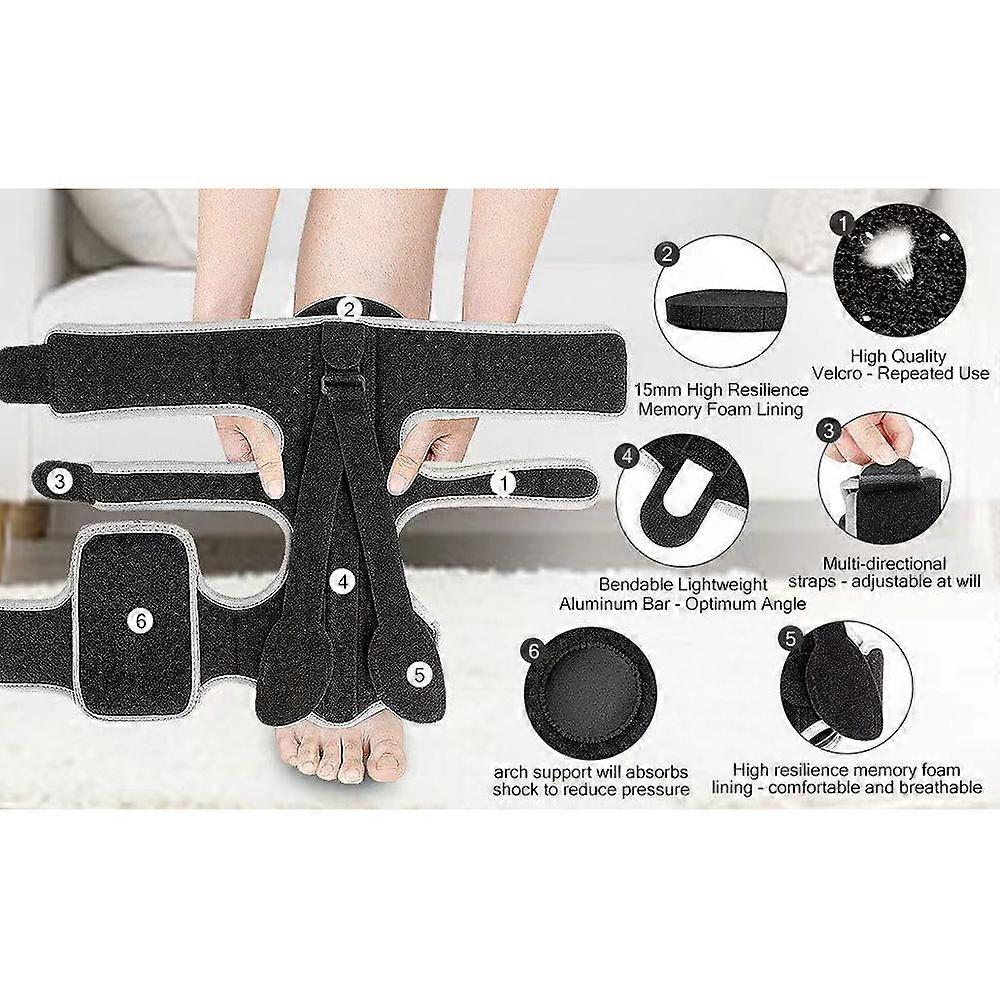 Plantar Fasciitis Night Splint Foot Support Tendonitis Brace For Fascia ...