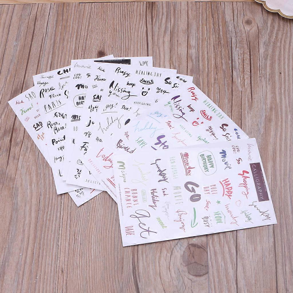 Cute Letter Epoxy Resin Label Sticker for Children to DIY Suitcase ...